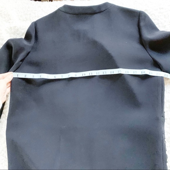 Tahari | Jackets & Coats | Tahari Black Laser Cut Out Long Blazer ...